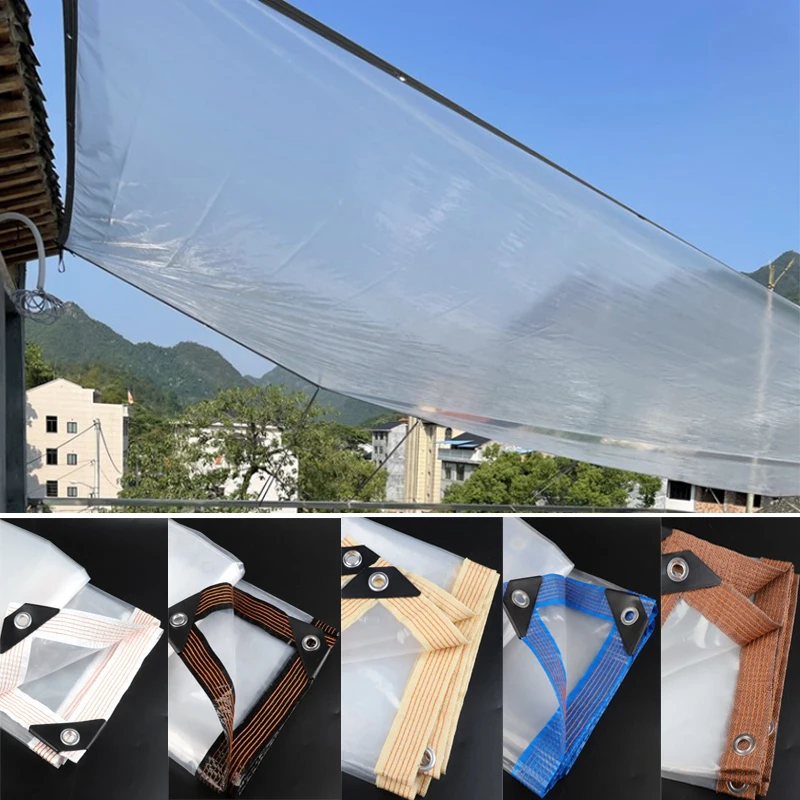 0-1mm-Outdoor-Waterproof-Canvas-Transparent-Tarpaulin-Pergola-Rainproof ...