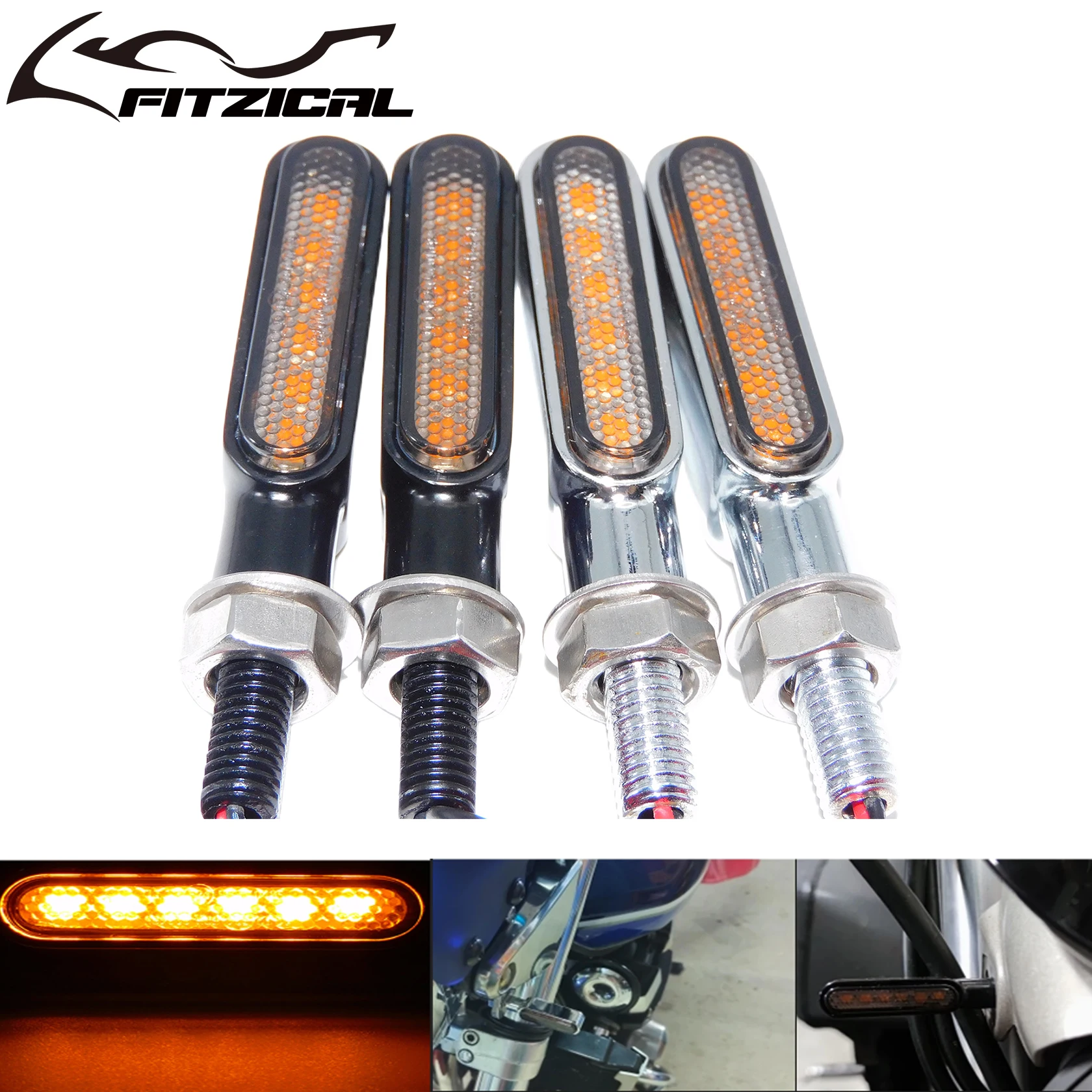 Motorcycle-6-Led-Mini-Indicators-Turn-Signal-Light-Flowing-Amber-Lamp ...