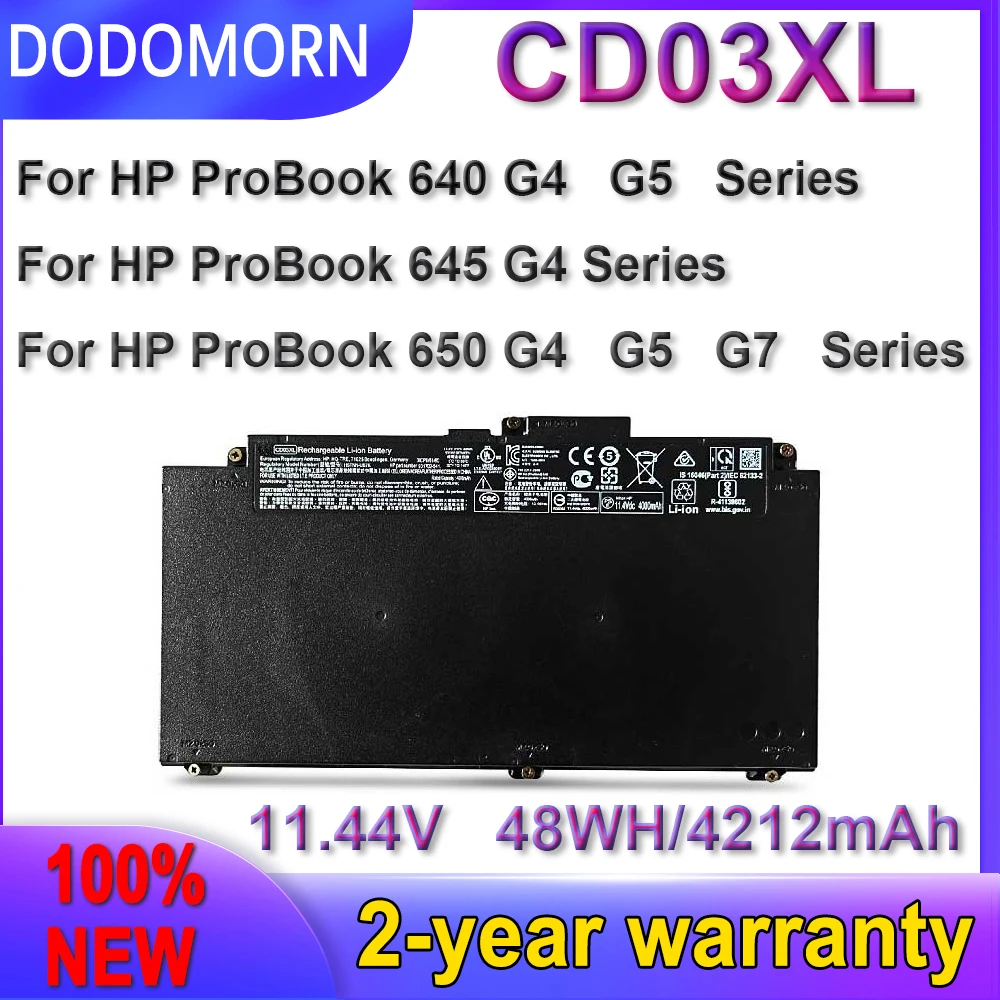 DODOMORN-New-CD03XL-Battery-For-HP-ProBook-640-G4-645-G4-650-G4-640-G5 ...