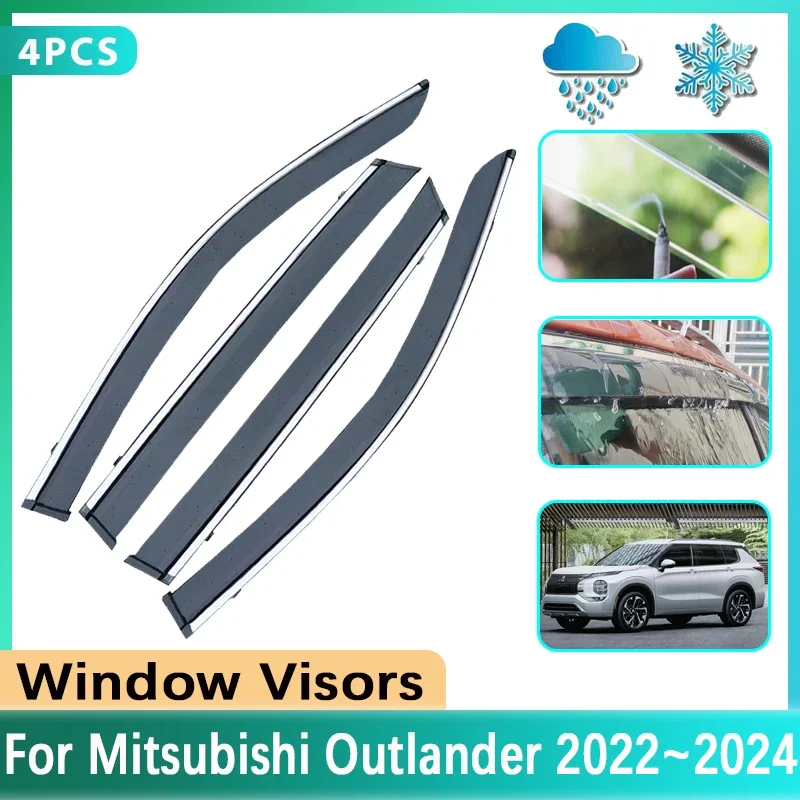 Deflectors-For-Mitsubishi-Outlander-2023-Accessories-2022-2024-PHEV-GM ...