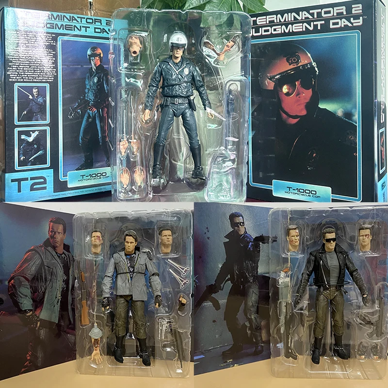 NECA-Terminator-2-PVC-Action-Figure-Toy-Dia-do-Julgamento-T-1000 ...