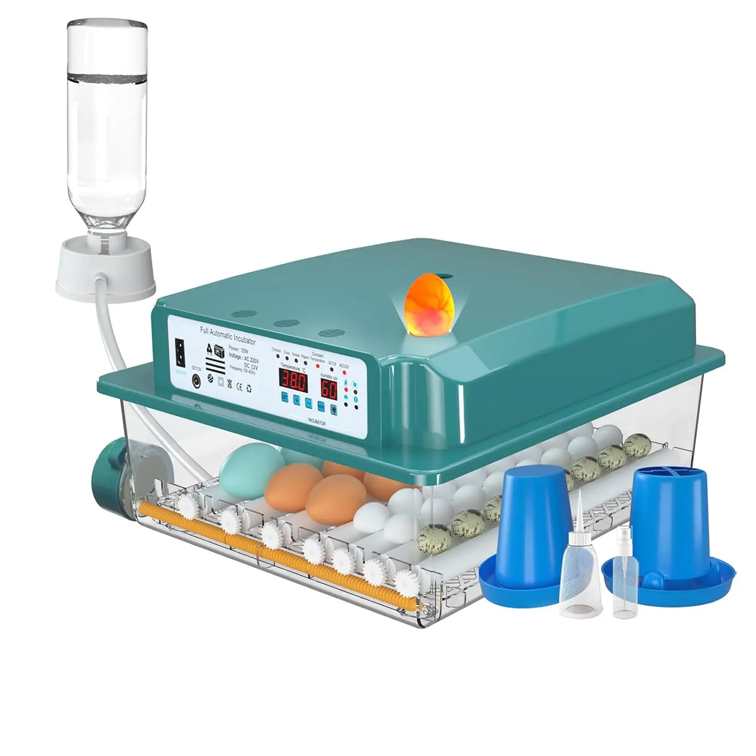 Eggs-Incubator-Incubator-with-Automatic-Egg-Rotation-Humidity-Display ...