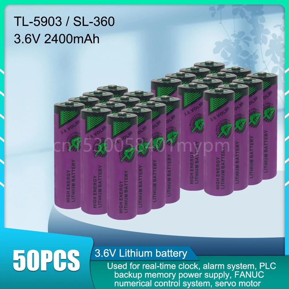 Lithium Battery | Aa Batteries | Primary Dry Batteries - 50pcs 3.6v Aa ...
