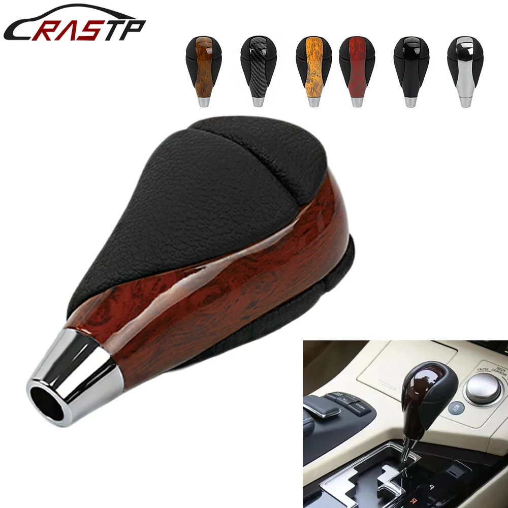 Gear Stick Head Shifter Lever Handball Plating Walnut Carbon Fiber Gear ...