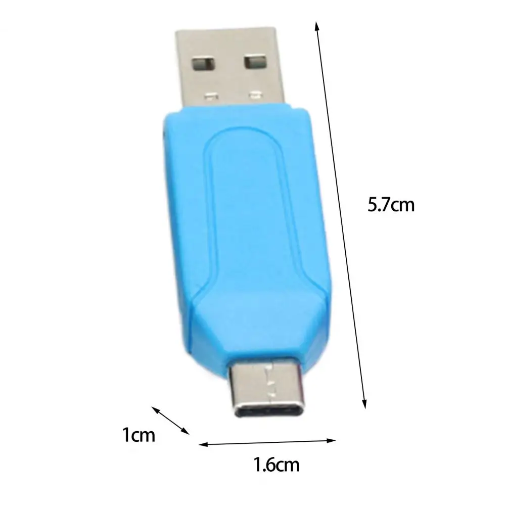 Compact Lightweight Phone USB TF Flash Storage Card Reader Plug Play ...