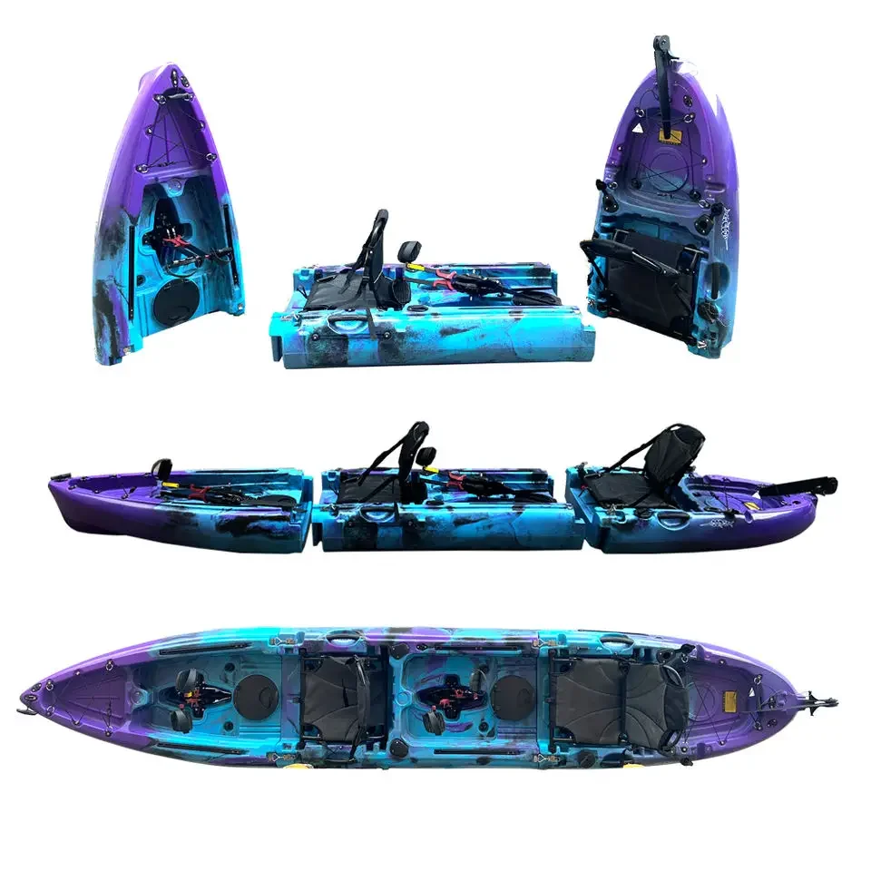 2-Person-Kayak-New-Design-14FT-3-Section-Detachable-Solo-Tandem-Modular ...