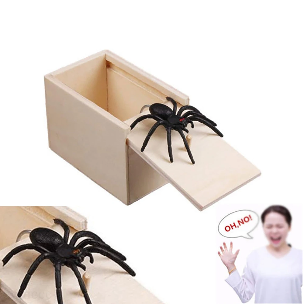Wooden-Prank-Trick-Halloween-Horro-Props-Home-Office-Trick-Spoder-Scare ...