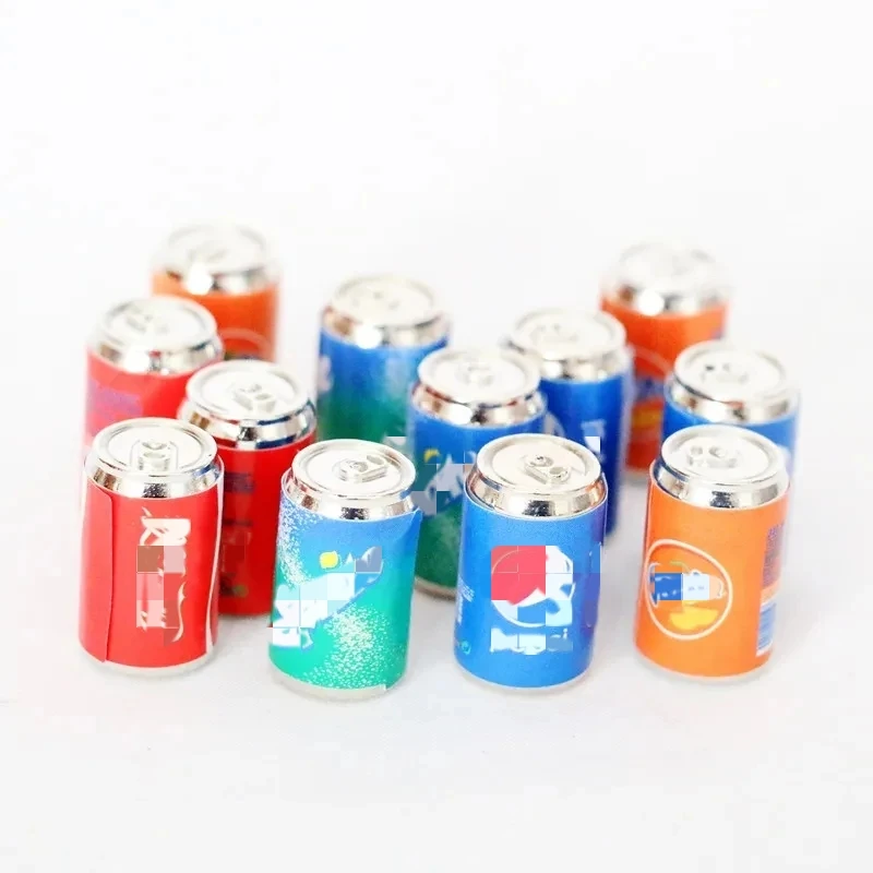 Dollhouse 5 Soda Pop Cans Tins Miniature 1:12 Metal Pub