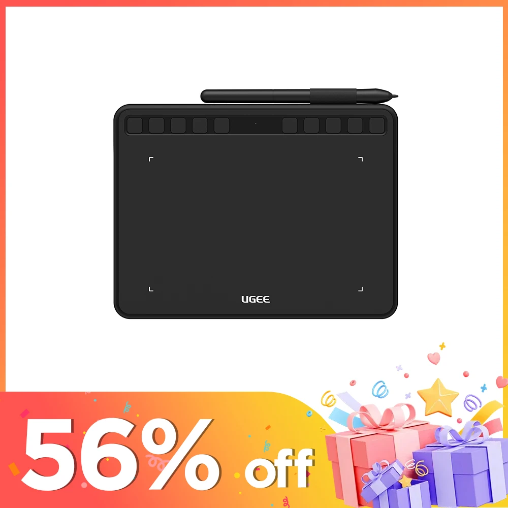 Ugee Wireless Drawing Tablets S640W Graphics Pen Tablet 10 shortcut key ...