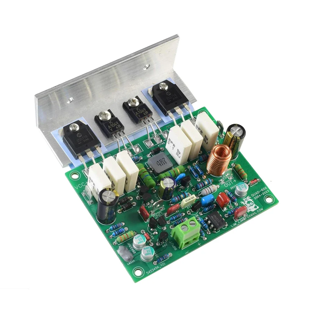 QUAD606 Board 2SD718*6 125W 8R/ 250W 4R Mono Power Amplifier TLC271 OP ...