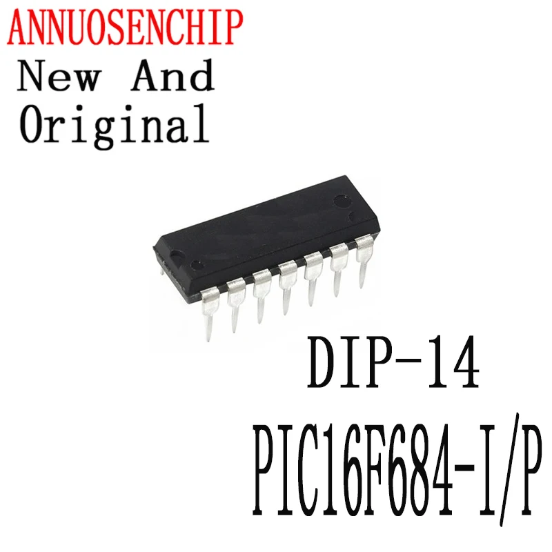 1PCS New And Original PIC16F684 16F684 DIP-14 IC PIC16F684-I/P