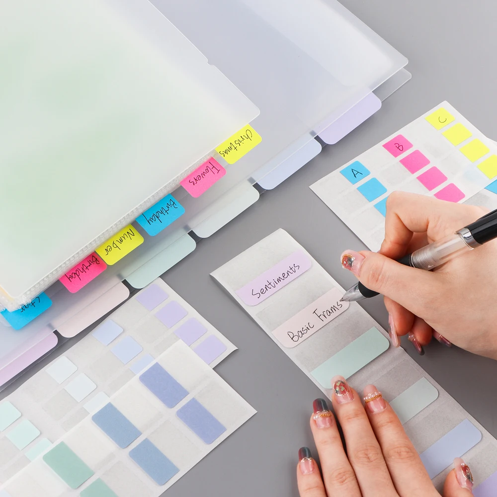 Index-Stickers-Label-Sheets-For-Scrapbooking-Diary-Book-Classification ...