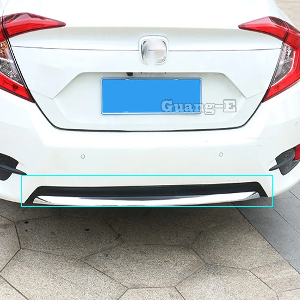 Car Cover Bumper ABS Chrome Trim Rear Back Tail Bottom Hoods Panel ...