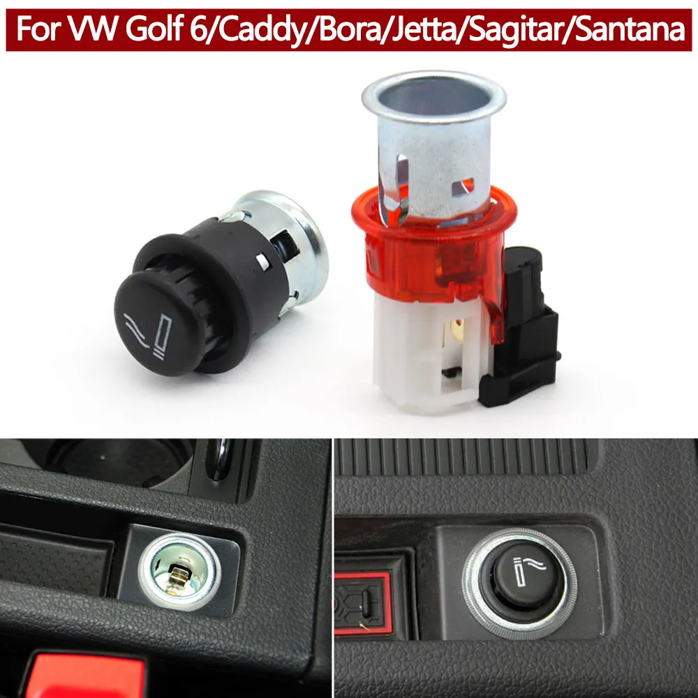 Car-Center-Console-Cigarette-Lighter-Socket-Plug-For-Volkswagen-Golf-6 ...