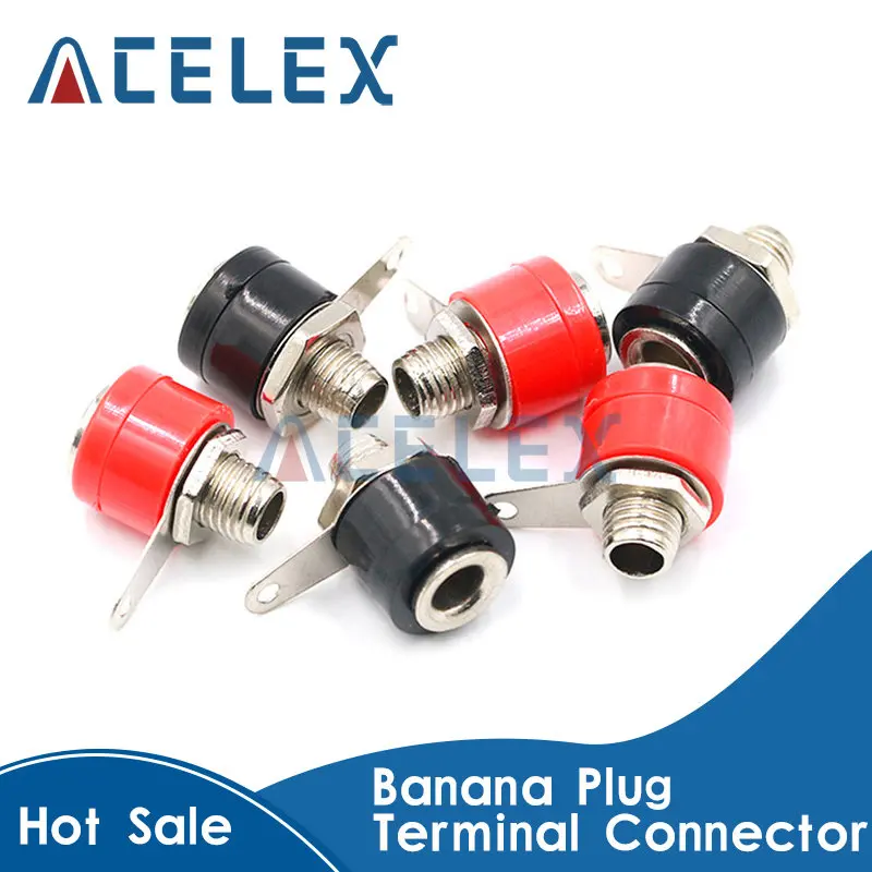 10PCS-LOT-4mm-Banana-Socket-Jack-For-Banana-Plug-Terminal-Connector ...