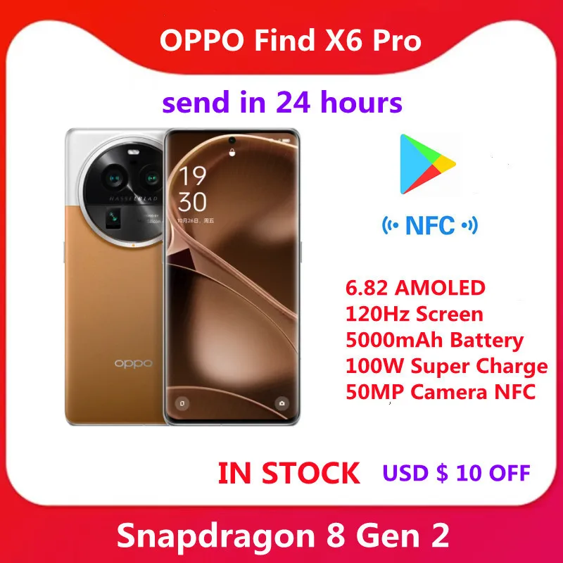 OPPO Find X6 Pro 5G Snapdragon 8 Gen 2 6.82 AMOLED 120Hz Tela 5000mAh Bateria 100W Super Carga ...