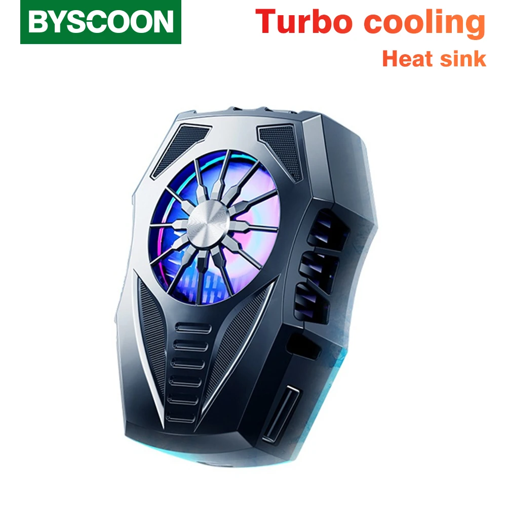 Byscoon Mobile Phone Cooler Cooling Fan Battery Portable Mini For ...