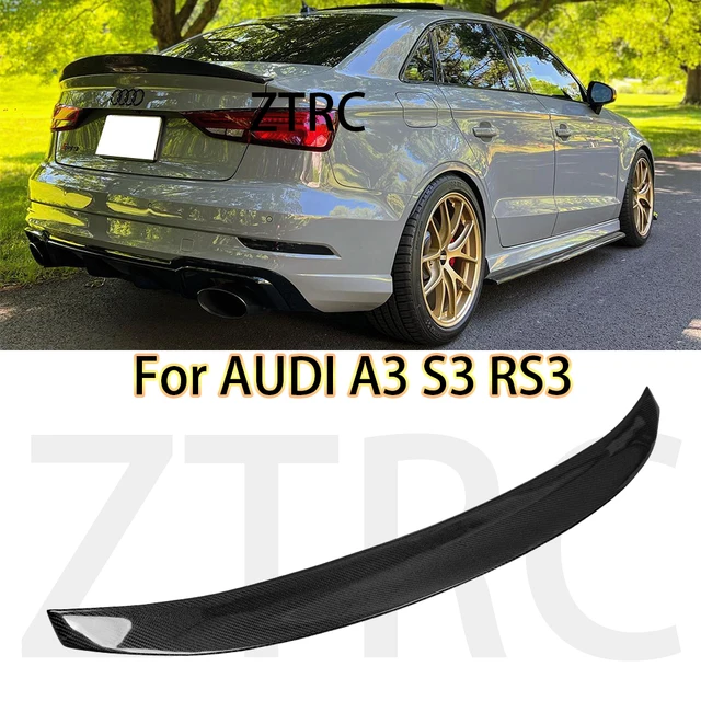 Car Spoiler For Audi A3 S3 RS3 Limousine HK Style Real carbon fiber ...