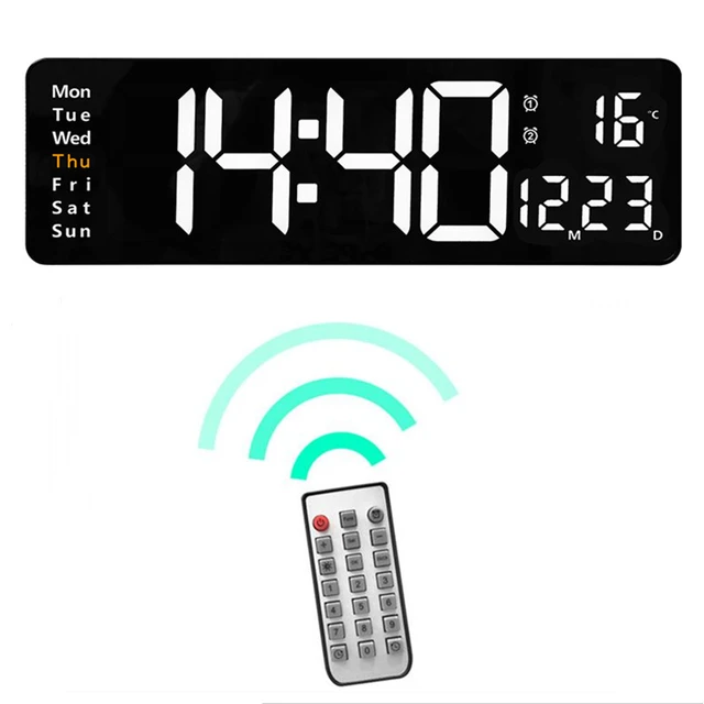 Digital Battery Wall Clock