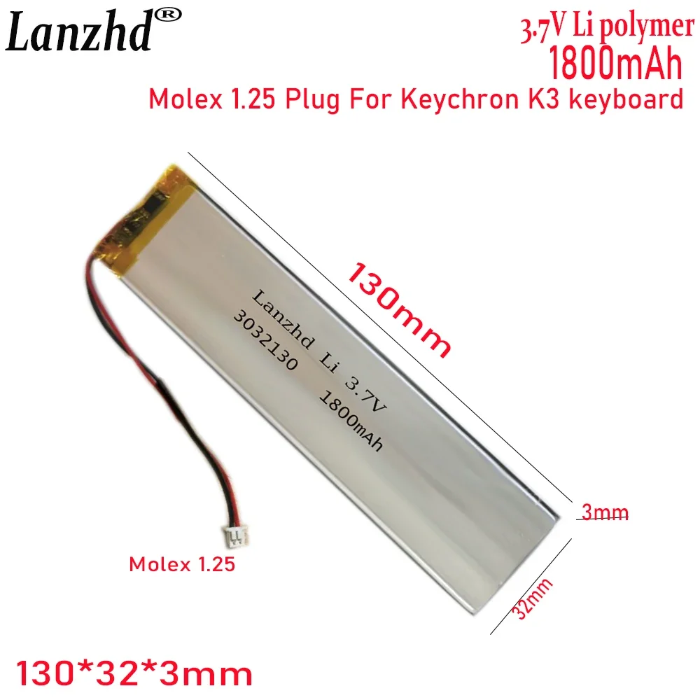 1-20-Pcs-3032130-3-7V-1800mAh-Li-Polymer-Battery-For-Keychron-K3 ...