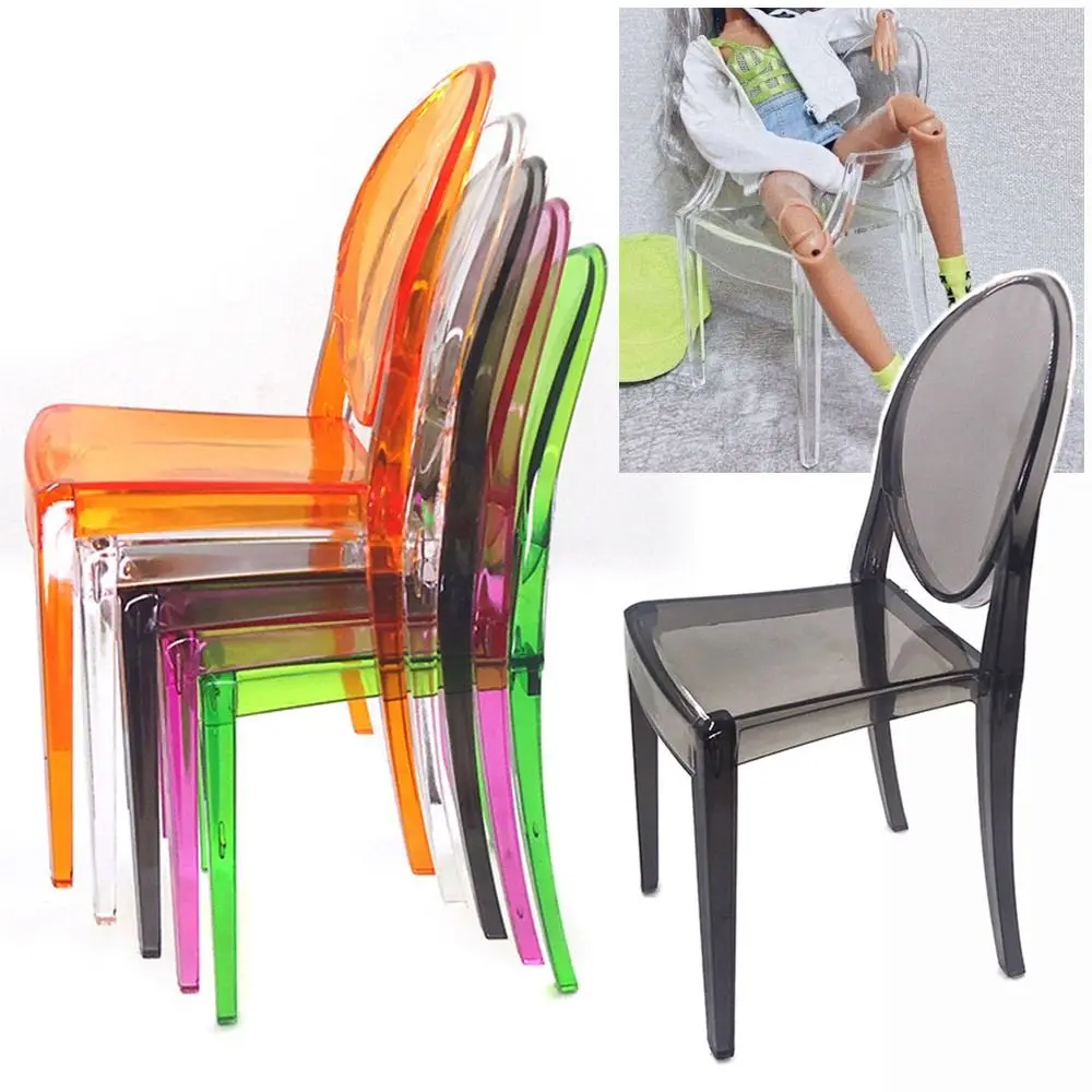 1/6 Scale Dollhouse Leisure Chair Multicolor Plastic Miniature ...