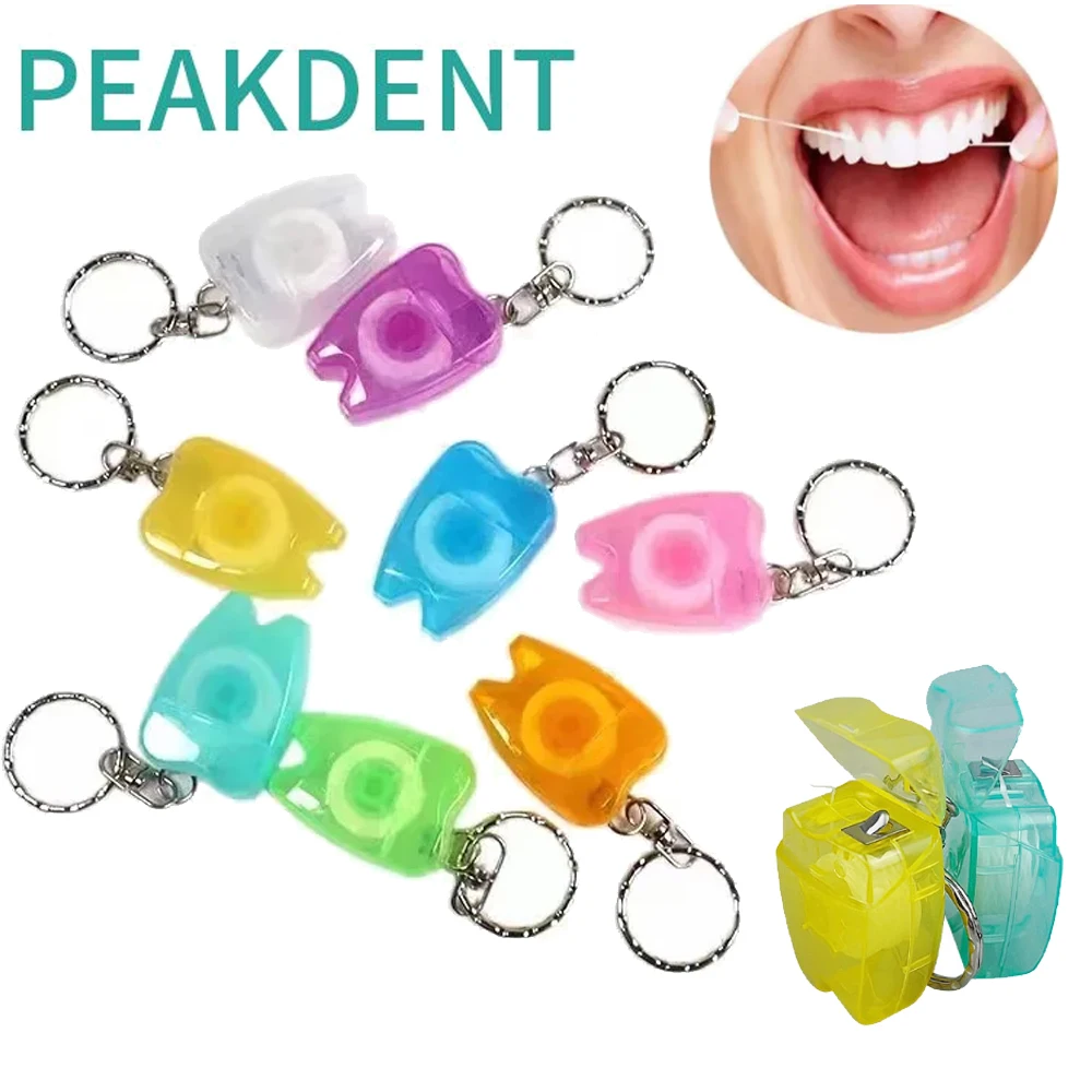 30Pcs-Mini-Dental-Floss-With-Key-Ring-Portable-Keychain-Dental-Floss ...