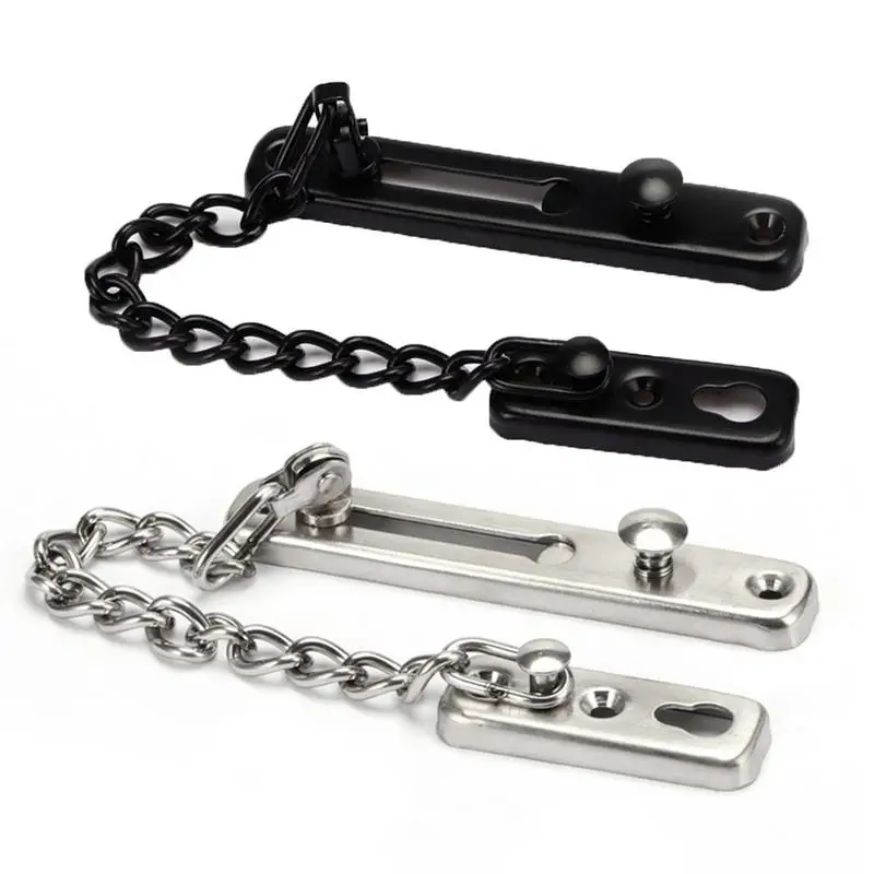 Door-Chain-Lock-Spring-Anti-Theft-Press-Stainless-Steel-Security-Chain ...