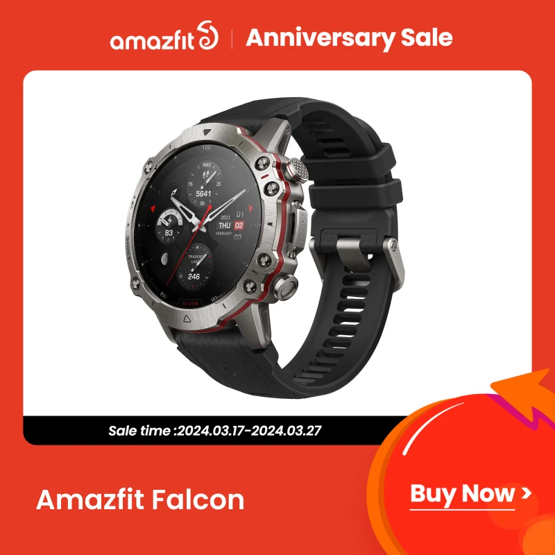 New-Amazfit-Falcon-Smartwatch-Premium-Multisport-GPS-Smart-Watch-150-Sports-Modes-For-Android ...