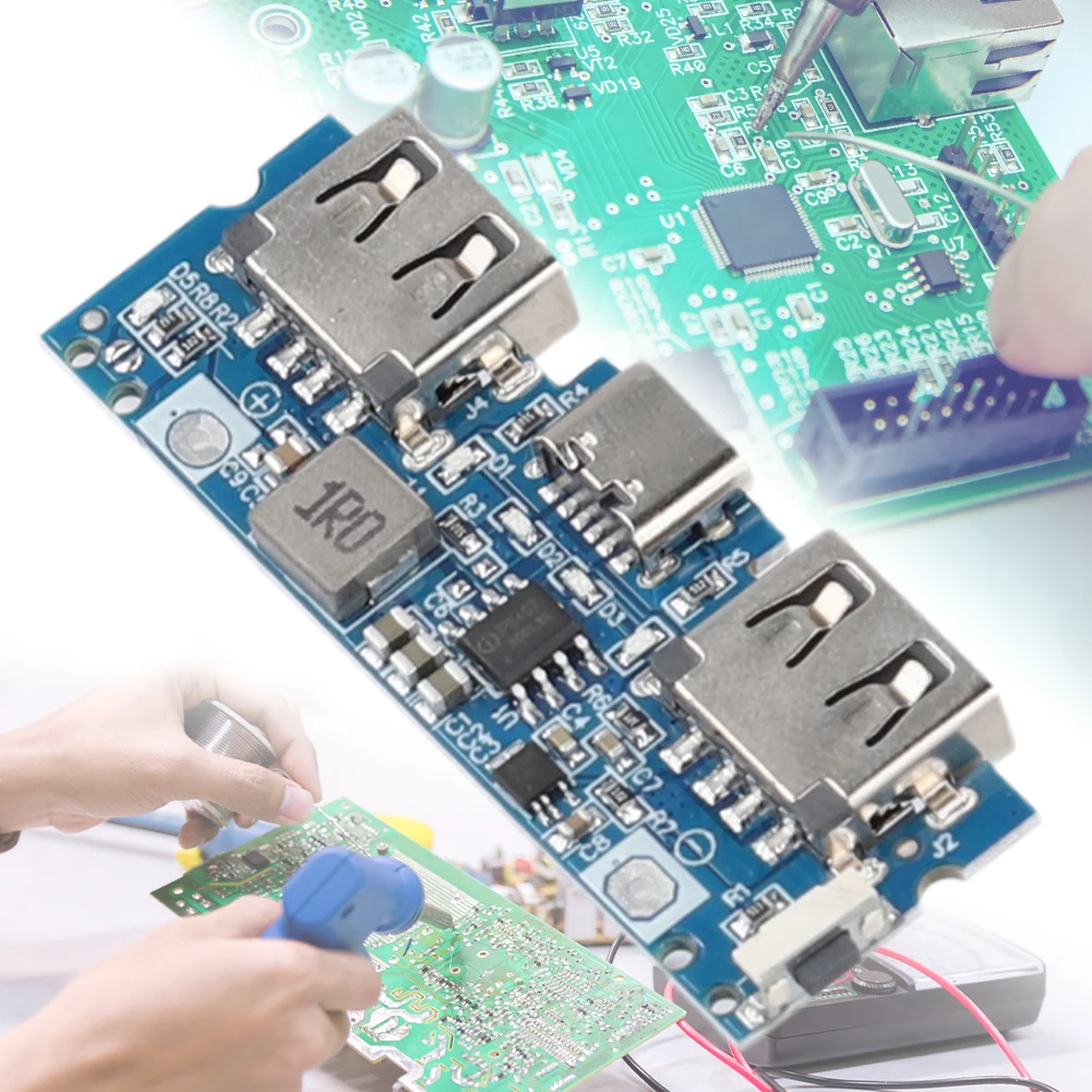 Micro-Type-C-Lithium-Battery-Charger-Board-DIY-USB-Power-Bank-Board-USB ...