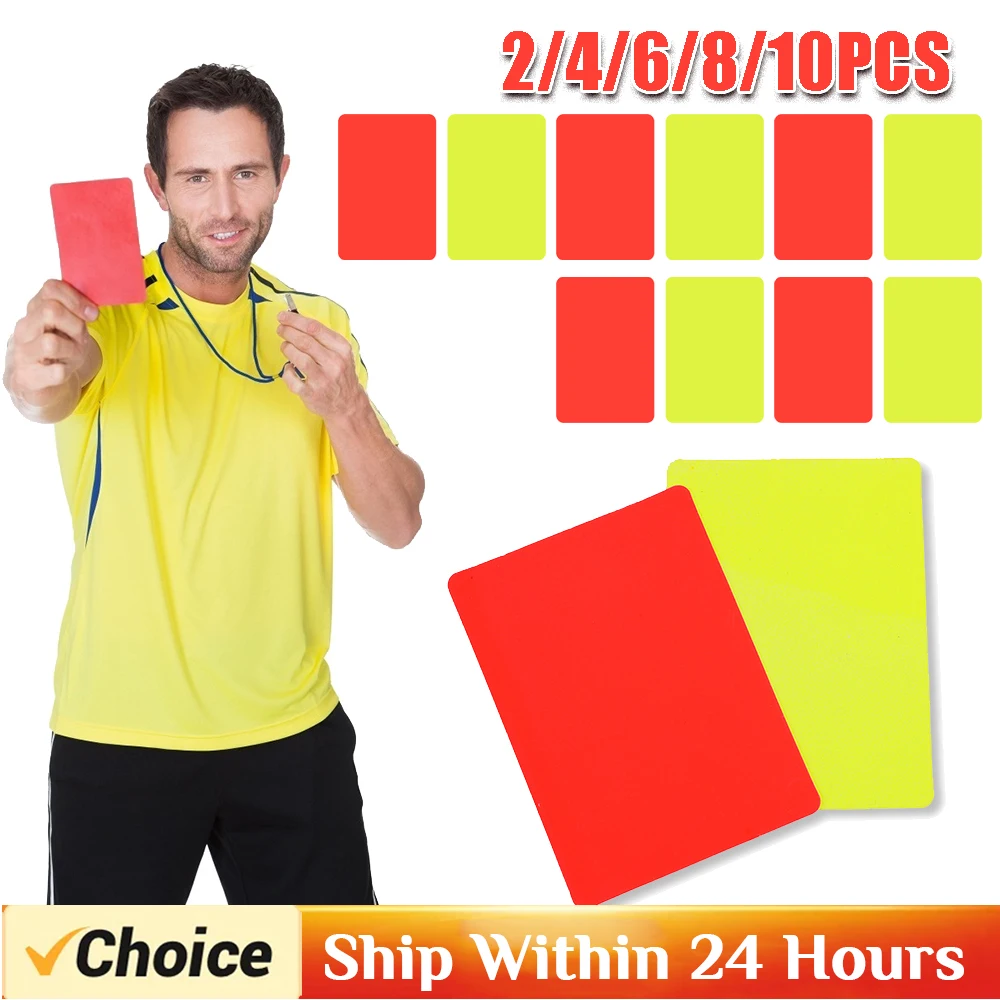 2-10pcs-Soccer-Referee-Cards-Red-Card-and-Yellow-Card-8-11cm-Football ...