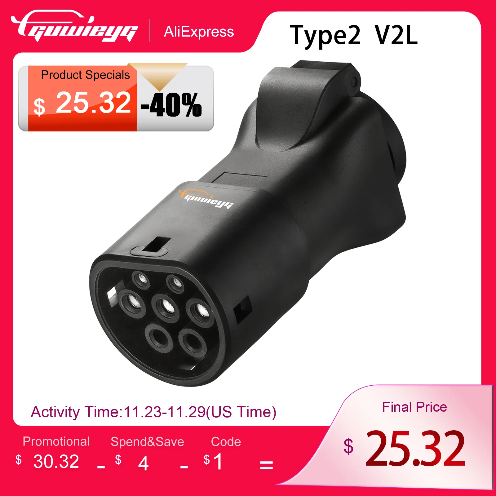 Adaptador-para-carro-V2L-Type2-Descarregador-EV-MG-ZS-MG4-MG5-Descarga ...