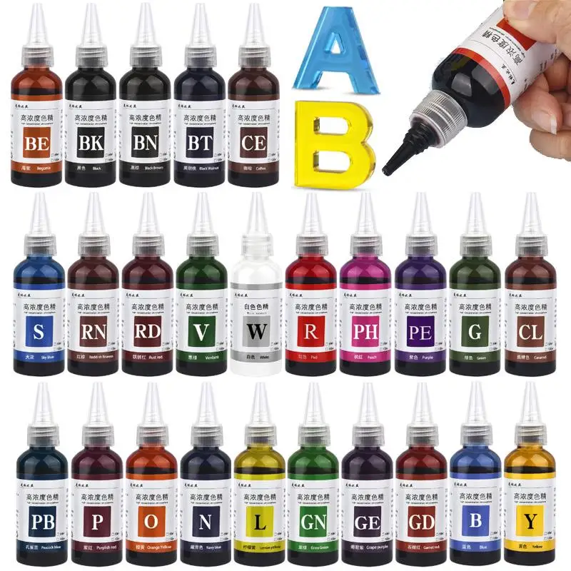 60ml-bottle-Resin-Pigment-Transparent-UV-Glue-Dye-Liquid-Colorant-DIY ...