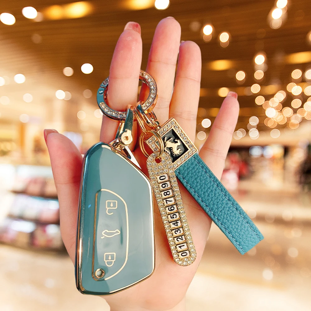 Car Key Case Cover Fob For Volkswagen For Vw Golf 8 Mk8 Gti Mk8 Id 4 Id ...