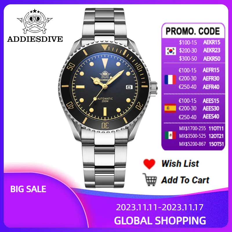 ADDIESDIVE-Business-Vintage-Leather-Wrist-Watch-Waterproof-Automatic ...