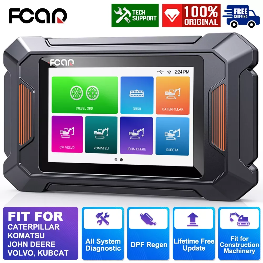 New FCAR F804 Construction Machinery Truck HD Diesel Full System ...
