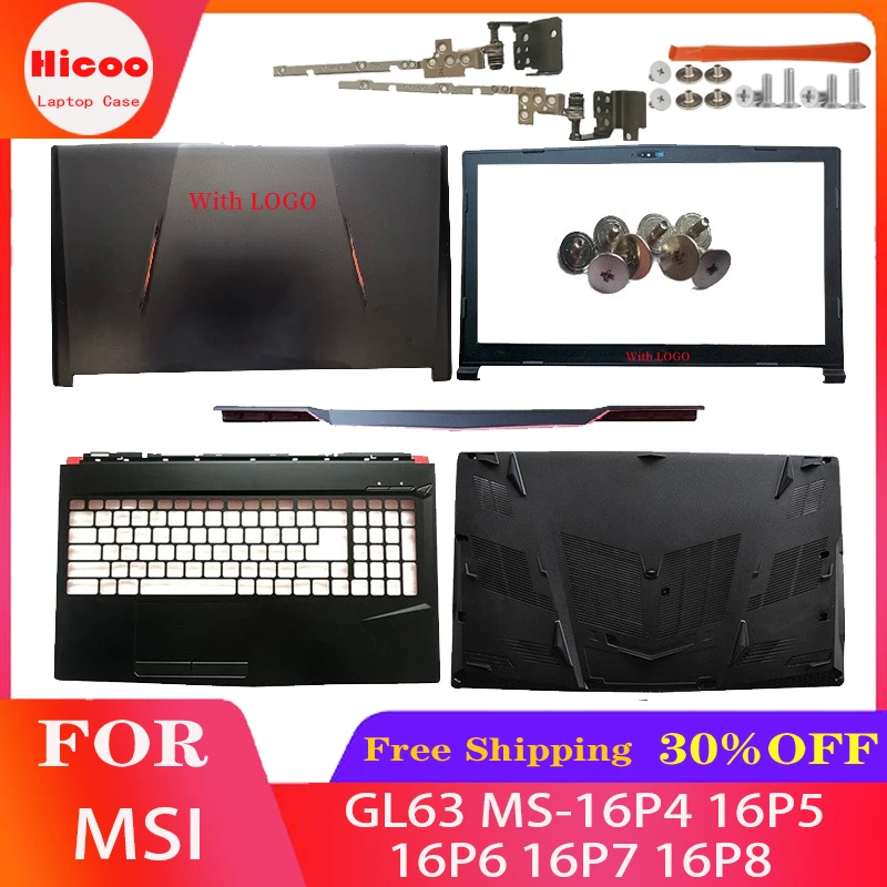 Laptop-Frames-Case-For-MSI-GL63-MS-16P4-16P5-16P6-16P7-16P8-LCD-Back ...