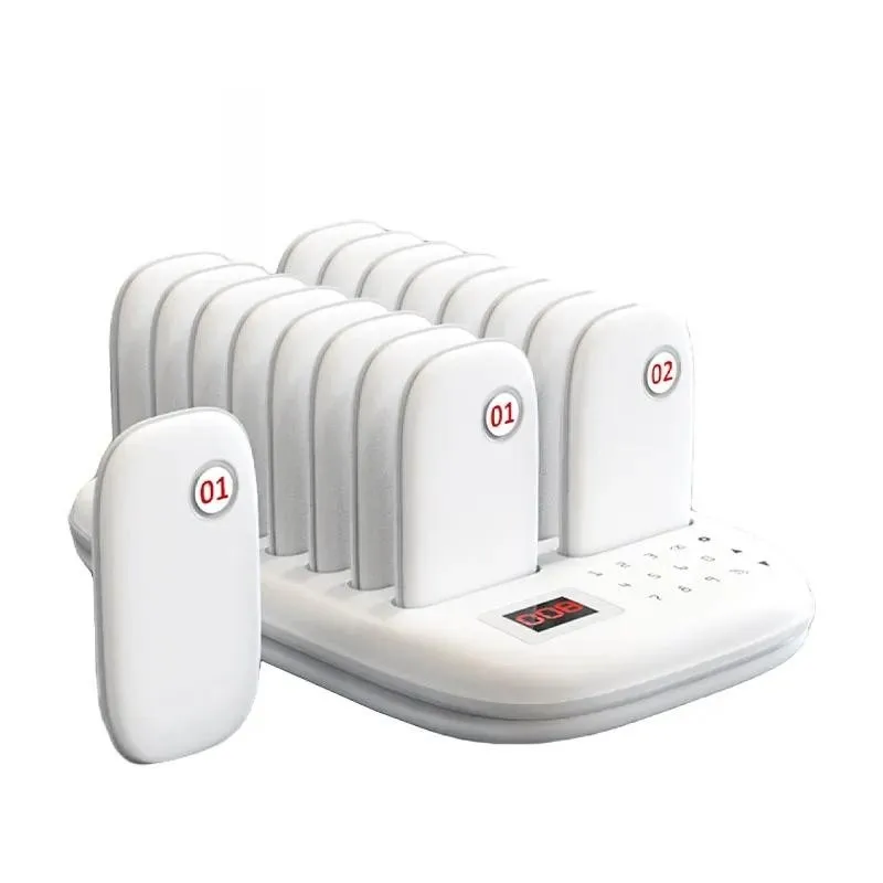 Wireless-Restaurant-Pager-16-Pager-Waiting-Buzzer-Wireless-Intelligent ...