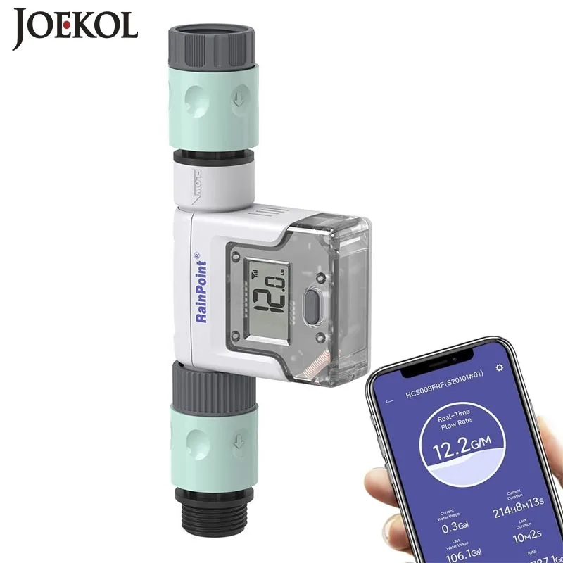 Wifi-Smart-Water-Flow-Meter-Gauge-For-Outdoor-Garden-Hose-Watering ...