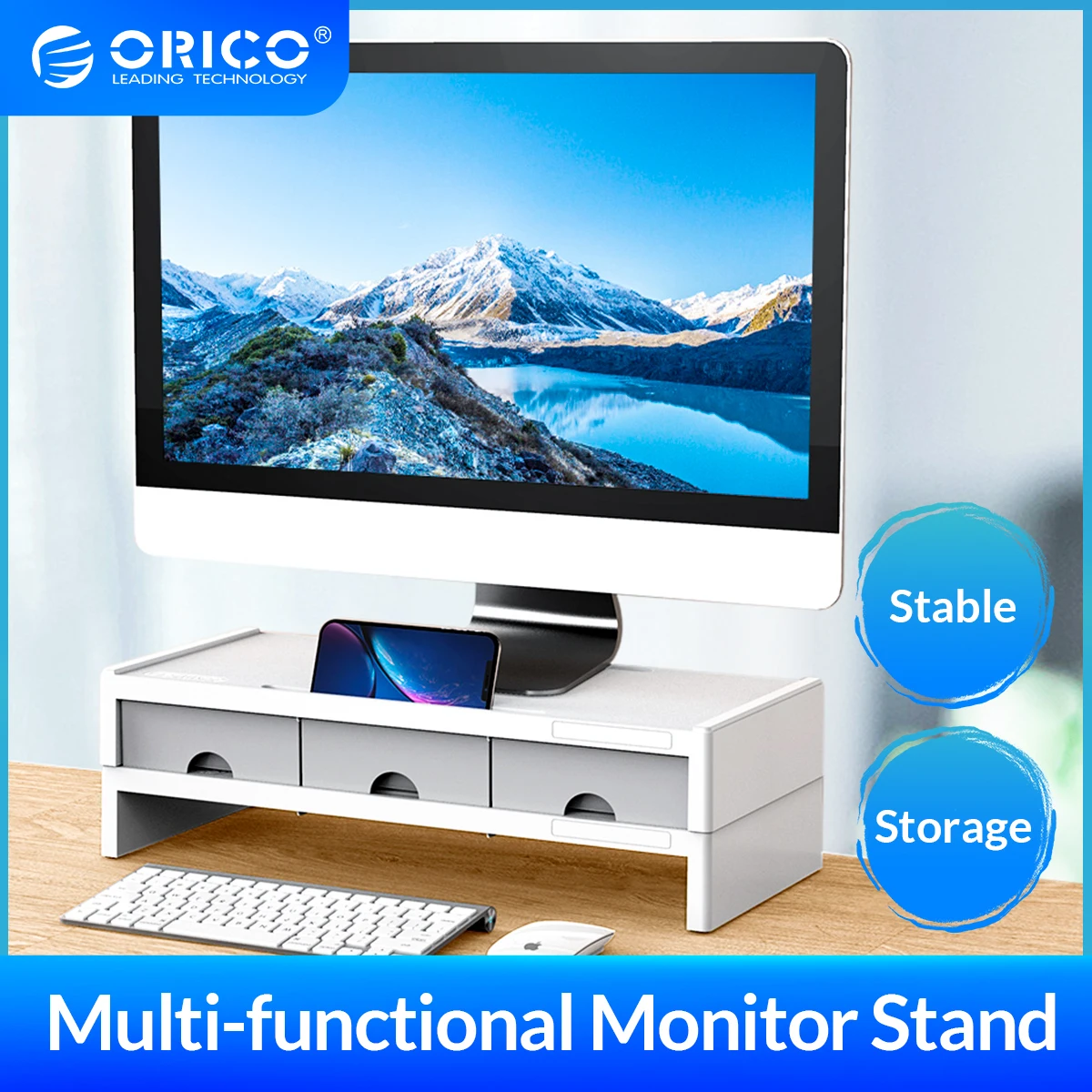 Computer Monitor Riser Desktop Stand | Computer Monitor Riser Storage ...