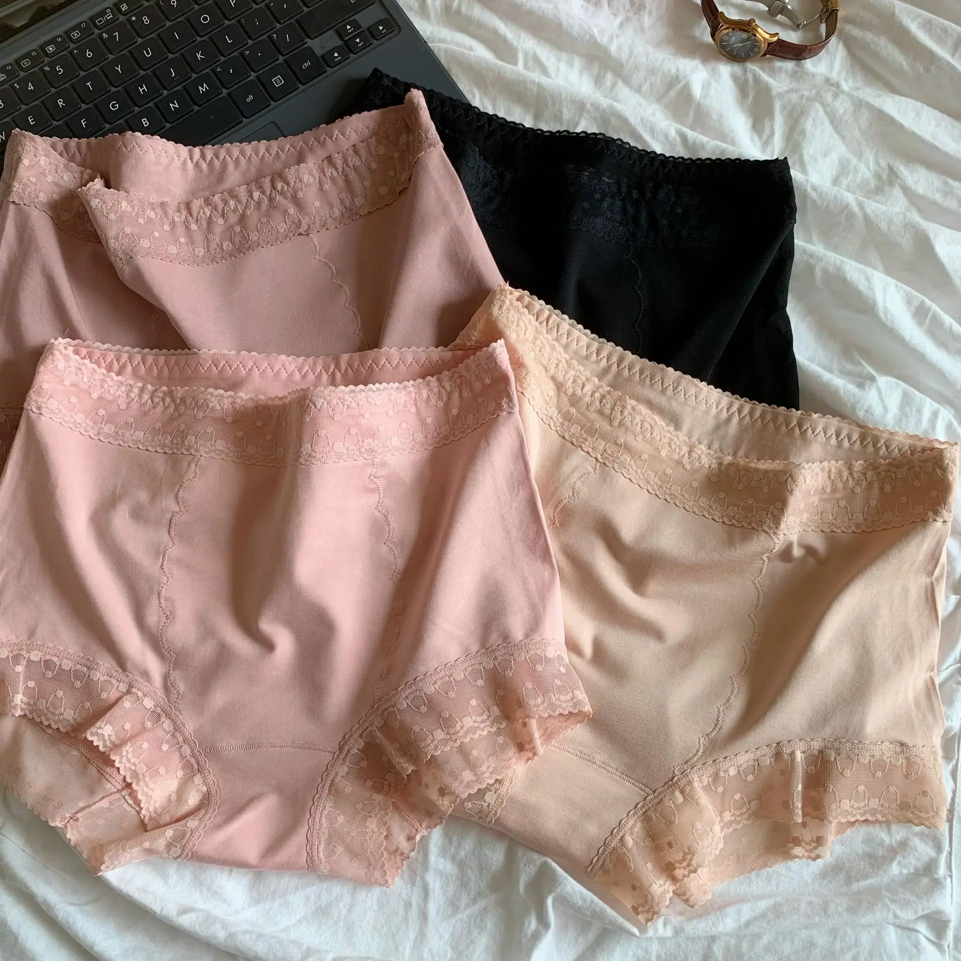 Autumn-And-Winter-New-Style-Lace-Women-S-Mid-High-Waist-Breathable ...