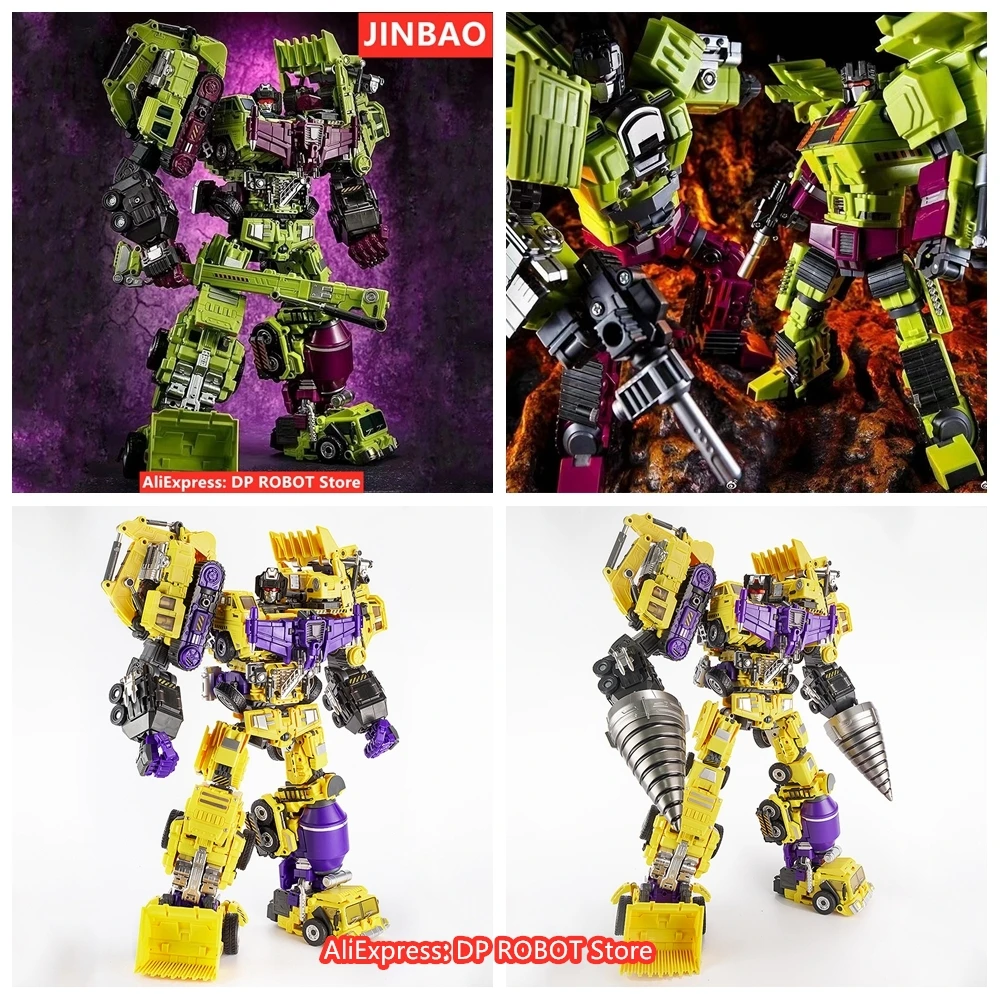 JINBAO-Transformation-G1-Yellow-Devastator-6IN1-Oversize-KO-Bonecrusher ...