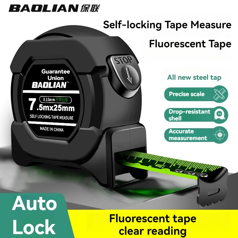 Self-Locking-Fluorescent-Steel-Tape-Measure-High-Precision-Laser-Inkjet ...