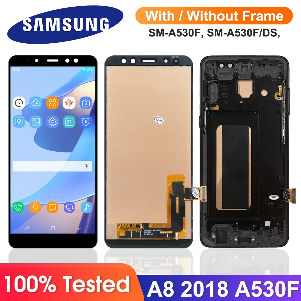 For Samsung Galaxy A8 2018 A530 LCD Display Touch Screen Digitizer ...