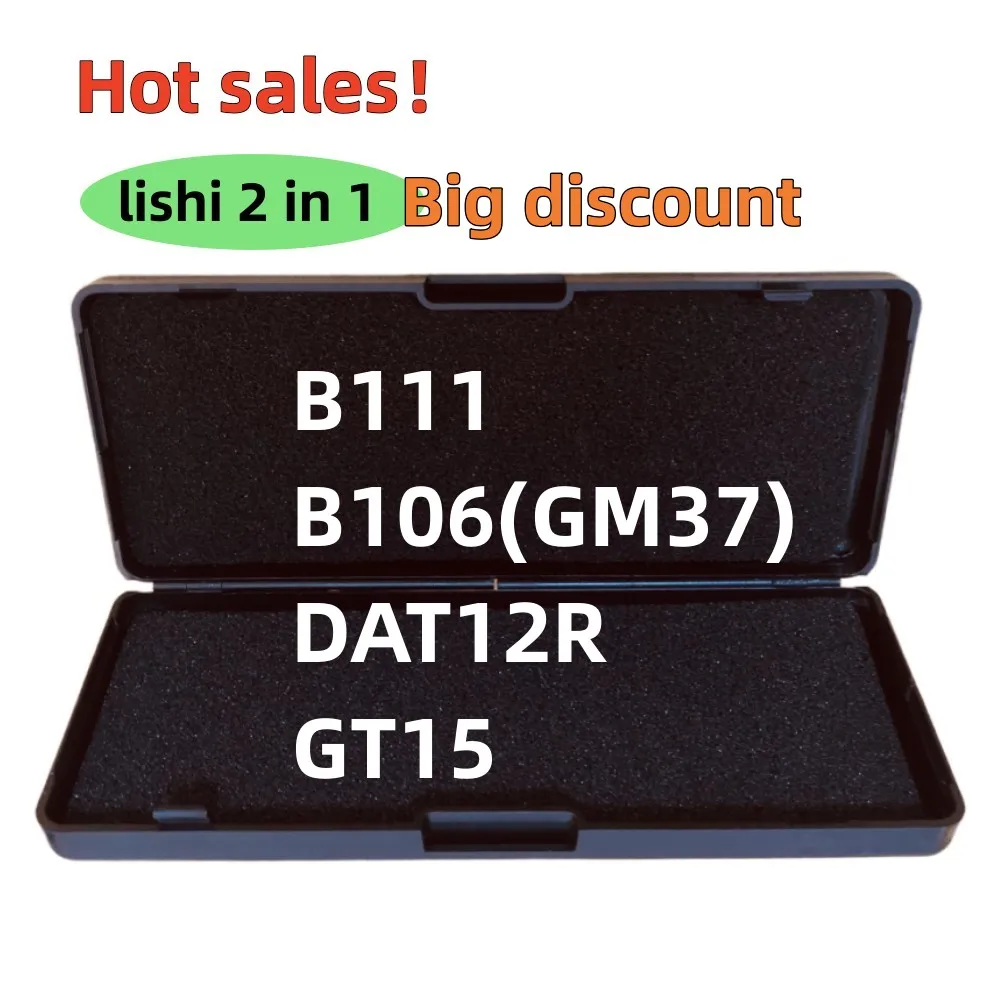 lishi B111 B106 GM37 DAT12R FT15 2 IN 1 auto locksmith tools ...