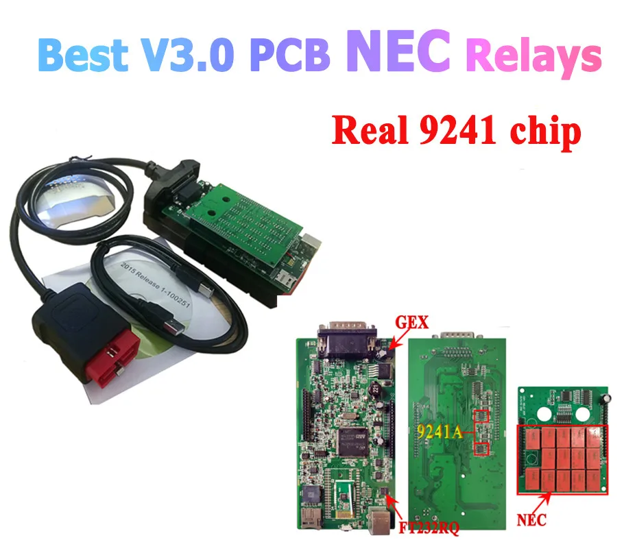 Quality A+ V3.0 PCB New Vci VD TCS CDP Pro Plus With Bluetooth VD ...