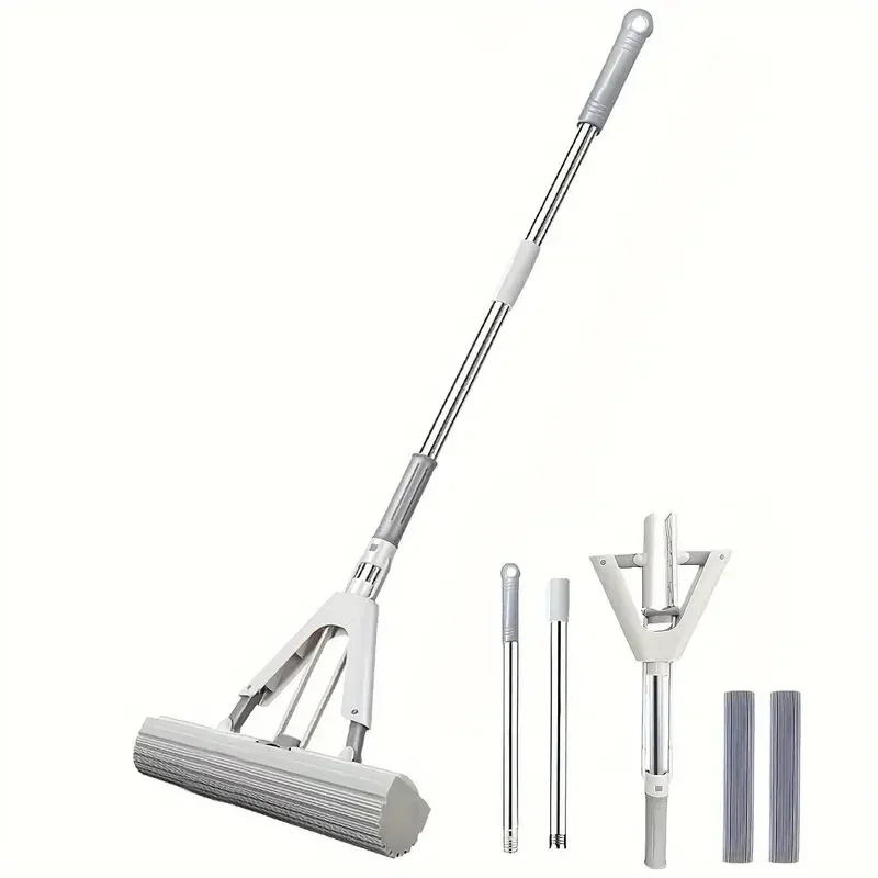 1Set-Sponge-Mop-Absorbent-Roller-Foam-Mop-Extendable-Handle-and-Sponge ...