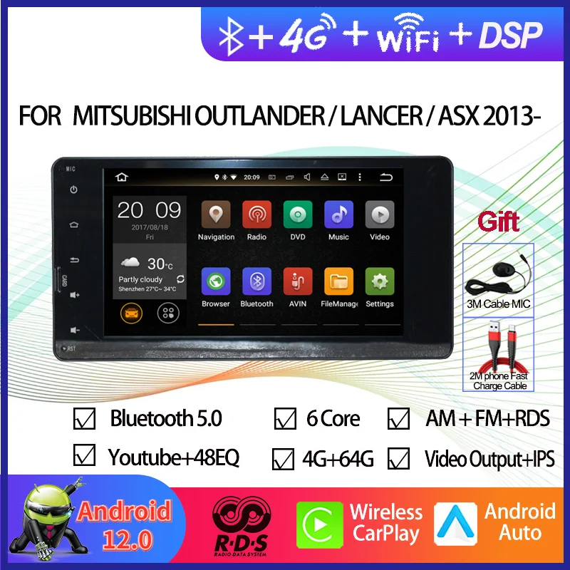 Car-GPS-Navigation-For-Mitsubishi-Outlander-lancer-ASX-2013-2015-Auto ...