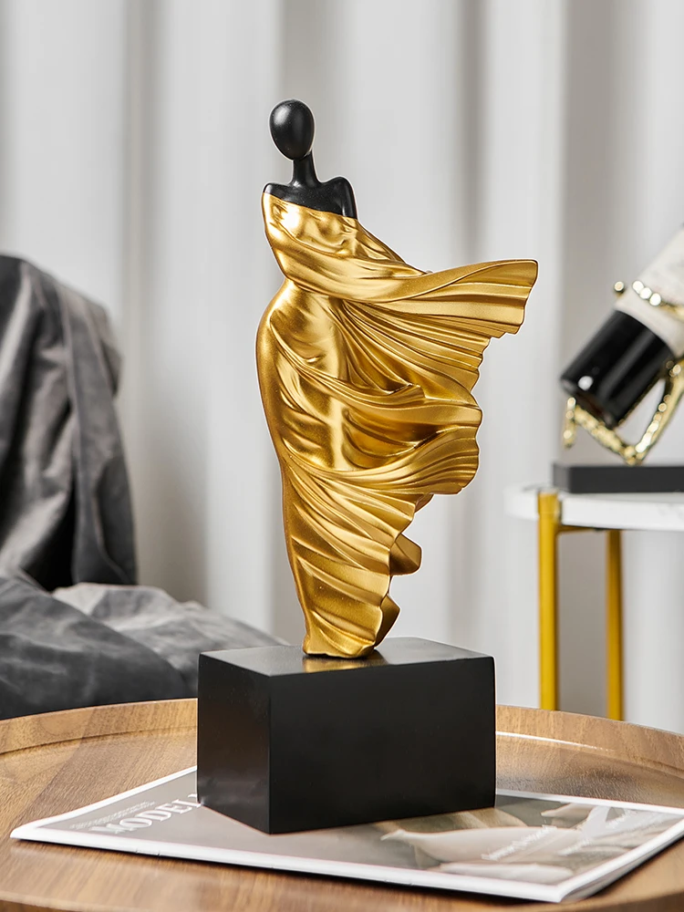 Women's Sculpture Creative Abstract Art Figurines Decoration Living ...
