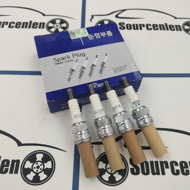 새로운 정품 4PCS 이리듐 점화 플러그 18855 10080, 현대 엘란트라 I20 I30 제네시스 IX25 크레타 기아 ...