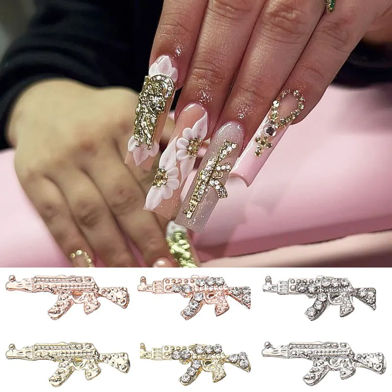 Nail-Jewelry-Diamond-Gun-Decorations-Alloy-Metal-Nail-Decorations ...